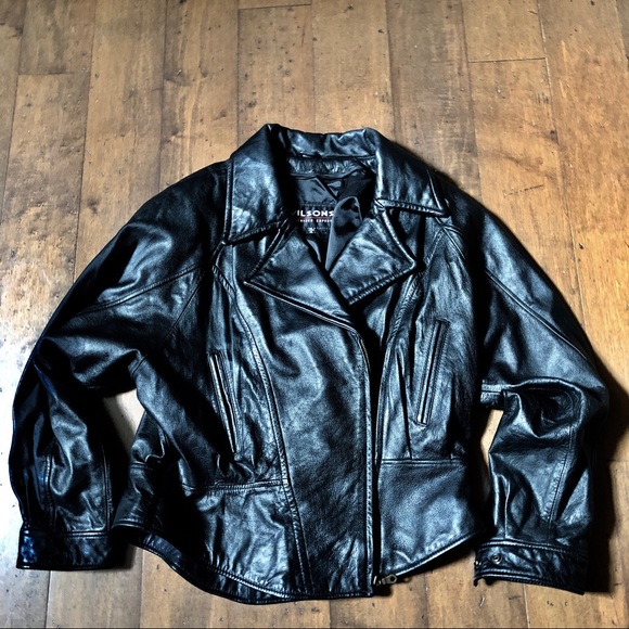 Wilsons Leather | Jackets & Coats | Wilsons 0 Leather Peplum Motorcycle ...